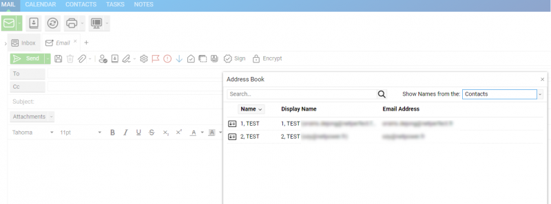 Sending emails to distribution lists from Webapp - grommunio Community